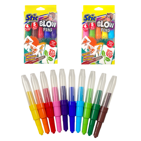 Blow Pens Airbrush Spray Paint Pens (10 Colours) – Stic Art and Craft